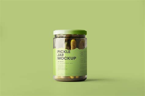 Pickle Jar Mockup Mockup Free