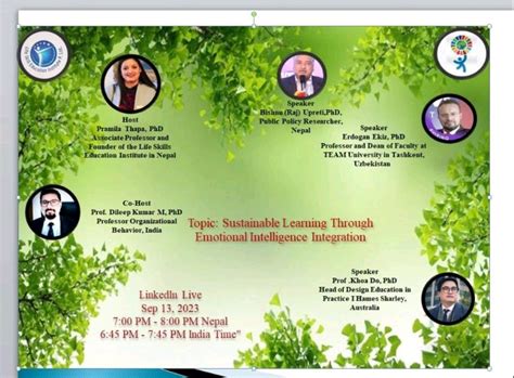 Prof Dr Dileep Kumar M On Linkedin Expert Talk Sustainable