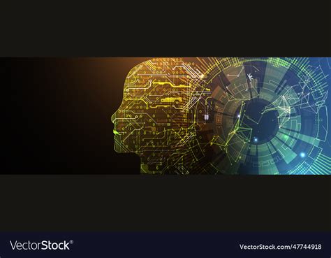 Plexus Artificial Intelligence Concept Creative Vector Image