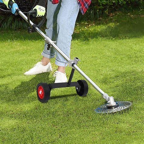 Adjustable Height Support Auxiliary Wheels T Shaped String Trimmer