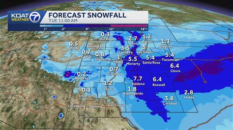 How Much Will It Snow In Albuquerque Koat
