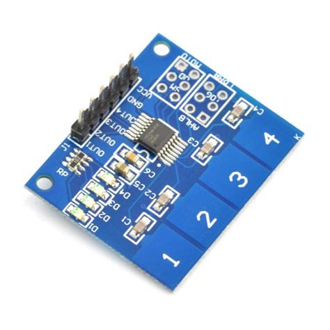 Ttp224 4 Way Capacitive Touch Switch Module Botland Robotic Shop