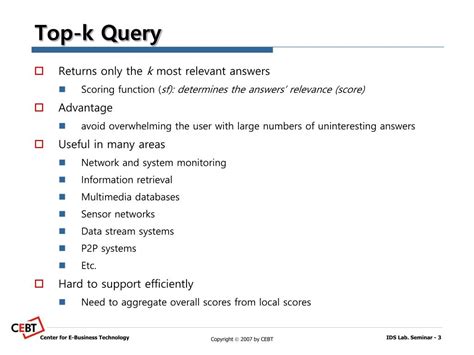 Ppt Best Position Algorithms For Top K Queries Powerpoint