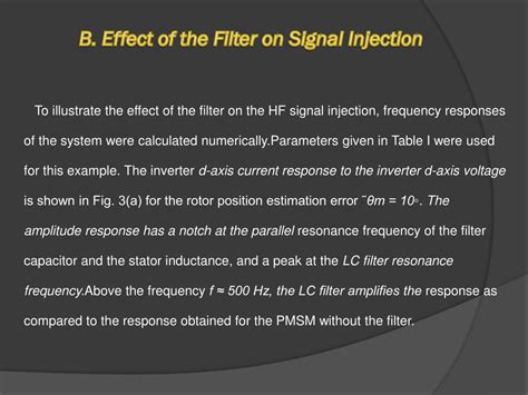 Ppt Signal Injection In Sensorless Pmsm Drives Equipped With Inverter Output Filter Powerpoint