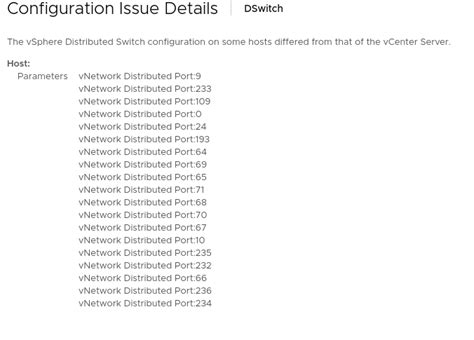 Esx I Hosts Showing Out Of Sync With Distributed Switch Aykut Arar