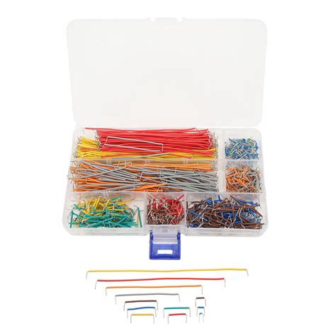 840pcs Breadboard Jumper Wire Flexible Breadboard Connecting Line Cable With Storage Box