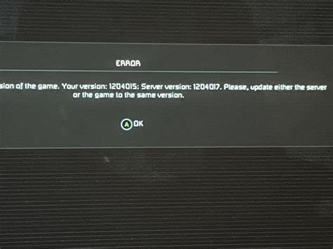 Server Version Mismatch Rspaceengineers
