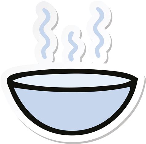 Pegatina De Una Linda Sopa Caliente De Dibujos Animados 43491527 Png