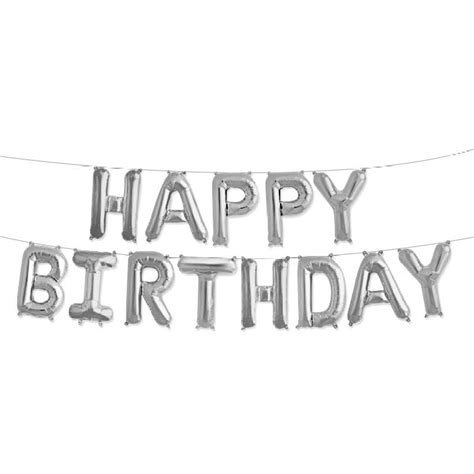 Растяжка из шаров: Буквы из фольги - С днем Рождения, Happy Birthday ...