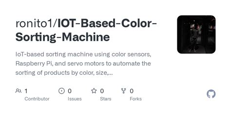 Github Ronito1iot Based Color Sorting Machine Iot Based Sorting