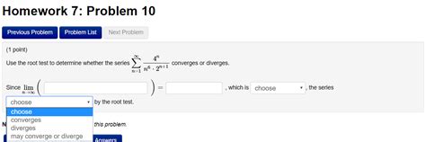Solved Homework 7 Problem 10 Previous Problem Problem List