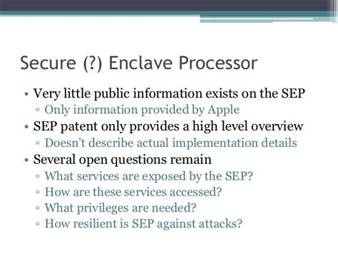 demystifying secure enclave processor