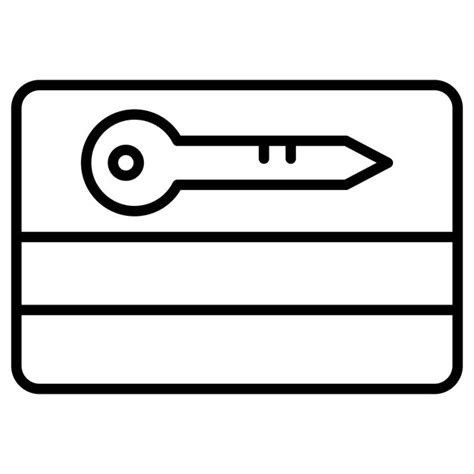 Premium Vector Card Key Vector Illustration