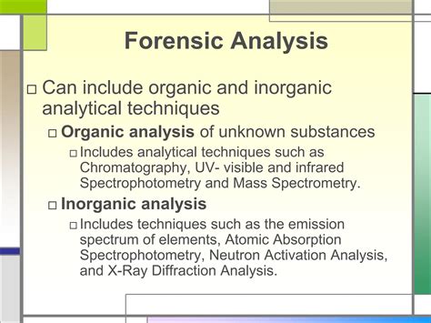 Introduction To Forensic Science Principle Ppt Chemistry Science
