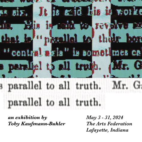 Parallel To All Truth Toby Kaufmann Buhler