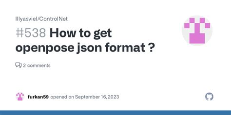 How To Get Openpose Json Format · Issue 538 · Lllyasvielcontrolnet · Github