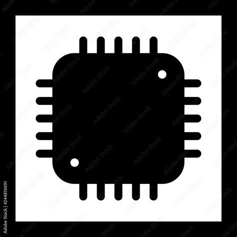 Vector Processor Icon Stock Vector Adobe Stock