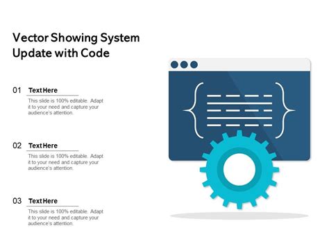 Vector Showing System Update With Code Ppt PowerPoint Presentation File Introduction PDF