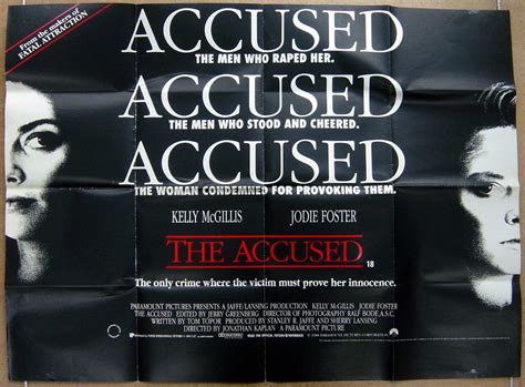 “the Accused” Original Quad Movie Poster Pastposters