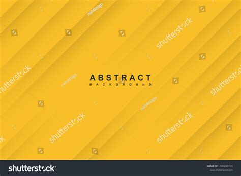 Abstract Yellow Background Diagonal Papercut Lines Stock Vector Royalty Free 1906048126