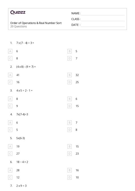 50 Irrational Numbers Worksheets For 5th Grade On Quizizz Free