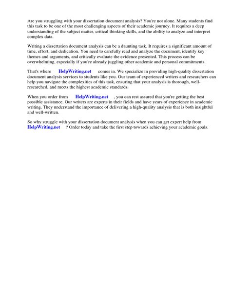 Dissertation Document Analysis Pdf Thesis Data Analysis