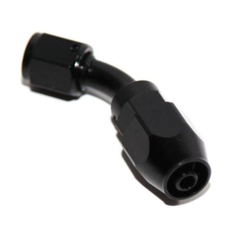 One Black An16 Male To 16an Male Straight Flare Fitting W18npt Gauge