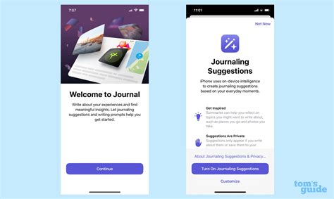 IOS Journal Hands On Apple Gets Personal With Its Newest IPhone App Tom S Guide
