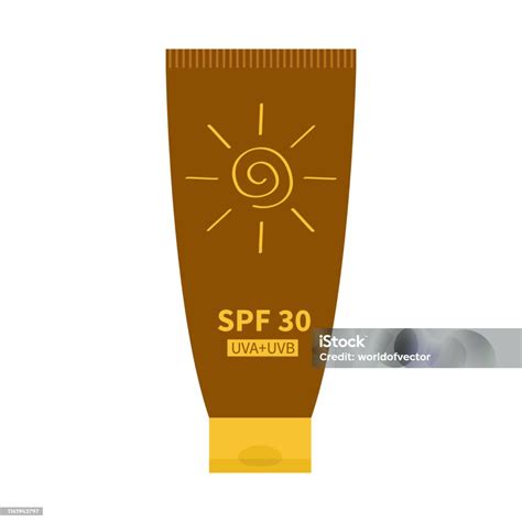 선크림 썬 탠 크림 튜브 애프터 썬 로션 병 디스펜서 태양 방어 나선형 태양 기호 기호 아이콘입니다 Spf 30 자외선 차단