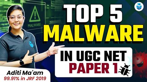 Ugc Net Paper 1 Ict By Aditi Mam Ict Top 5 Malware Ugc Net 2024