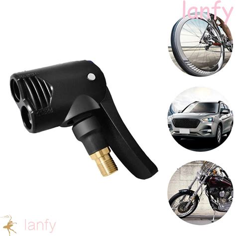 Lanfy Brass Car Tire Inflation Valve Connector Portable Inflatable Pump