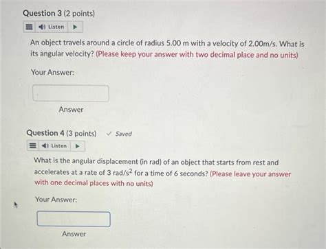 solved an object travels around a circle of radius 5 00 m