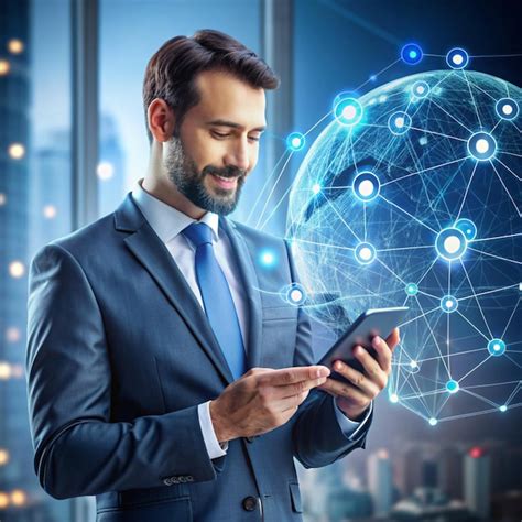 Premium Photo Businessman Working With Smart Assistant Chatgpt Ai On