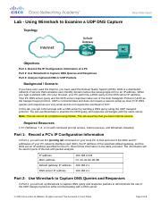 Exploring DNS Communication Using Wireshark For Network Analysis Course Hero