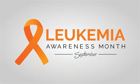 Vector Illustration Of Leukemia Awareness Month With Orange Colored Ribbon Observed In