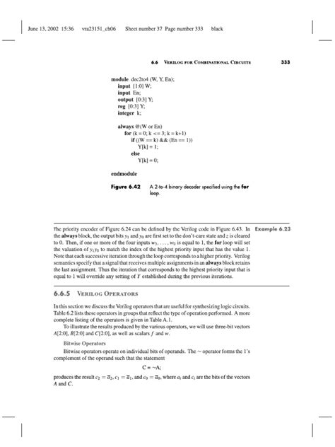 Operators In Verilog Pdf