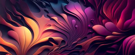 Premium Photo Organic Abstract Gradient Wallpaper Background Header Illustration