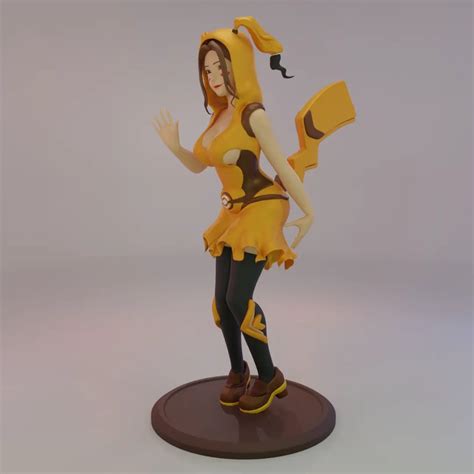Cosplay Stl Download Cute Pokemon Pikachu Girlby Pandoranium