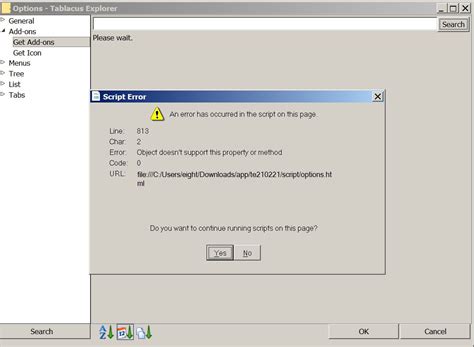 can t get add on from get add on button · issue 384 · tablacus