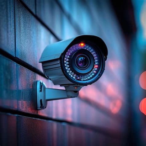 Premium Ai Image Electronic Security Surveillance Lens Spy Technology