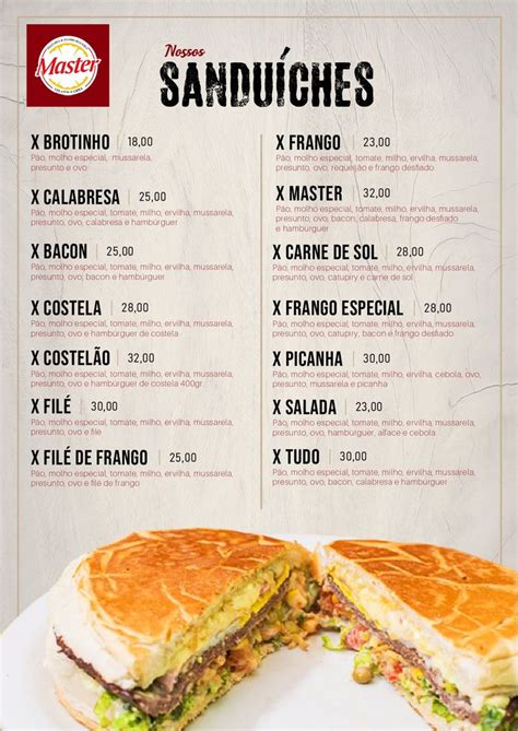 Página Sanduíches Cardápio De Hambúrguer Receitas Gostosas Receitas