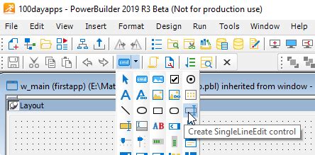 Days Of PowerBuilder Tutorial Day Adding Controls To A Form Anvil Of Time