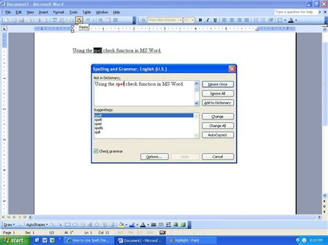 how to use spell check in word it still works giving old tech a new