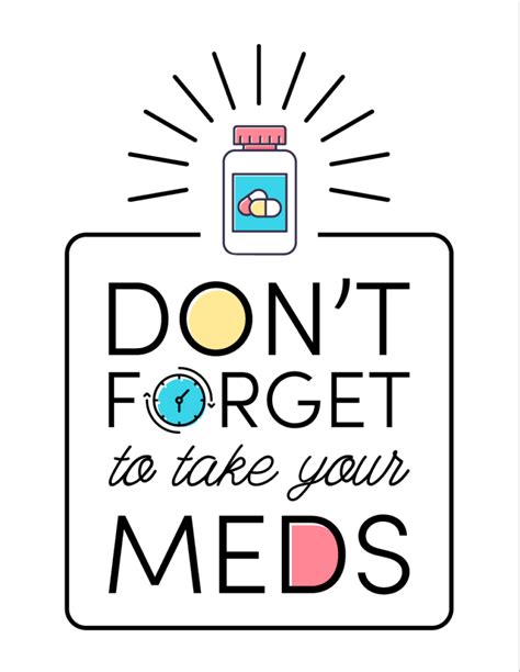 Medication Reminder Printable [free Download]