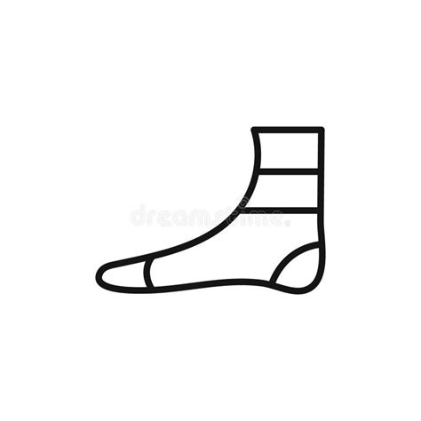 Elastic Bandage Logo Sign Vector Outline Stock Vector Illustration Of Patient Foot 326037583