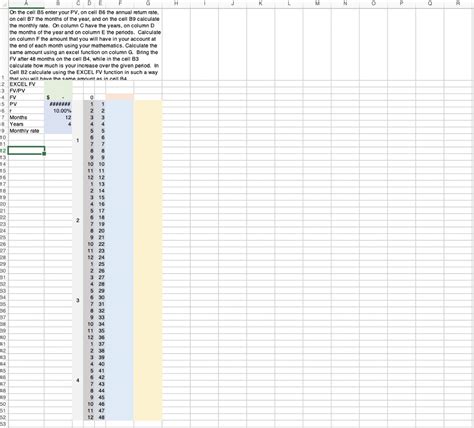 solved c d e on the cell b5 enter your pv on cell b6 the