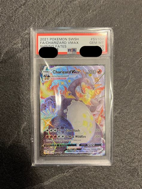 [psa 10] Charizard Vmax Shining Fates Sv107 Hobbies And Toys Toys And Games On Carousell