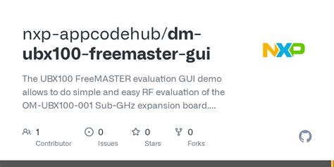Dm Ubx100 Freemaster Guitoolsfreemasterevaluationgui At Main · Nxp