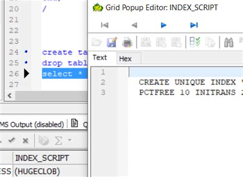 Oracle How To Access Index DDL Of The Table In Pl Sql Using DBMS METADATA GET DDL Stack