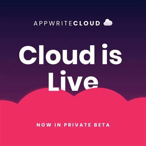 Appwrite On Linkedin 📢 We Are Excited To Announce That Appwrites Cloud Is Now Live In Private